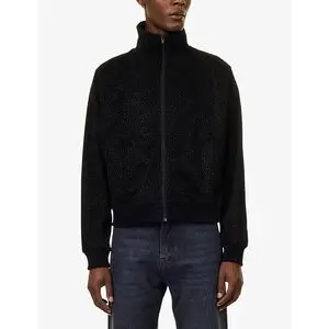 BASKETCASE Panther Print Woven Track Jacket