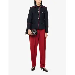 ME+EM Piped-trim Wool-blend Utility Jacket
