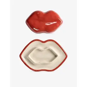 SERAX Lips Les Objets Mouleversants Lips Stoneware Dish With Lid