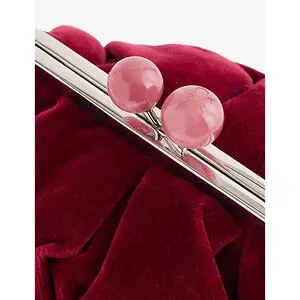 Max Mara Giochi Velvet Chain Clutch Bag