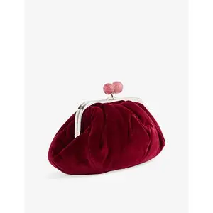 Max Mara Giochi Velvet Chain Clutch Bag