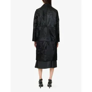 ROHE FRAMES Single-breasted Pony-hair Leather Coat