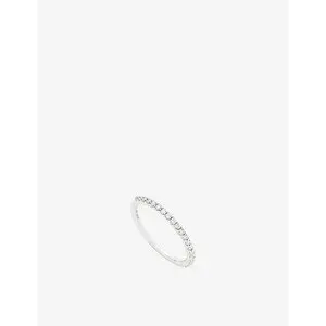 MISSOMA Slim Eternity 9ct White Gold And 0.26ct Diamond Ring