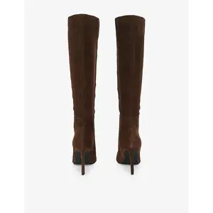 Kurt Geiger Candy Knee Suede Heeled Knee-high Boots