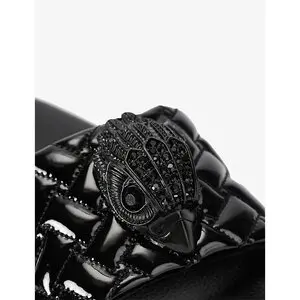 Kurt Geiger Meena Eagle Faux-leather Sliders