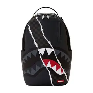 SPRAYGROUND Center Rip Revealing Grey Check Backpack