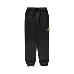 Stone Island Fleece Cargo Pants - Black