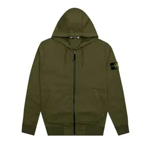Stone Island Full Zip Hoodie 'dark - Green