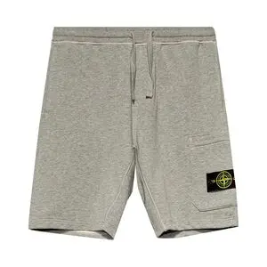 Stone Island Bermuda Cargo Shorts 'melange - Grey