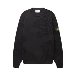 Stone Island Compass Motif Crewneck Jumper