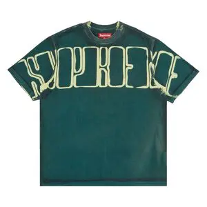 Supreme Overprint Knockout Short-sleeve Top 'dark