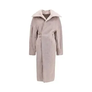 Rick Owens Dracucollar Belted Coat - Tan