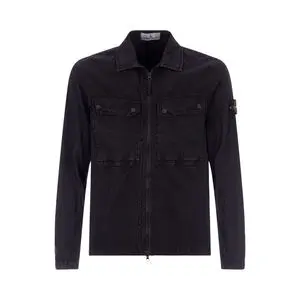 Stone Island Old Effect Overshirt - Black