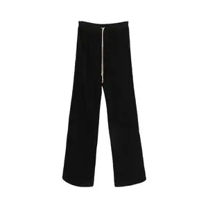 Rick Owens Wide Pusher Felpa Pants - Black