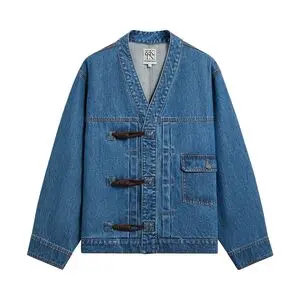 Kith Kin Denim Clint Trucker Jacket 'river Indigo