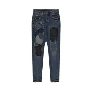 PURPLE BRAND Vintage Heavy Patch Repair 'mid Indigo - Blue
