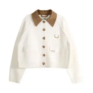 Barbour Alerstone Knitted Cardigan 'ecru - Cream