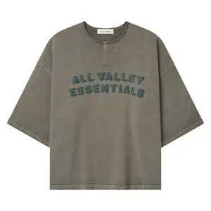 Fear Of God 3/4 Henley Sweatshirt 'washed Seal