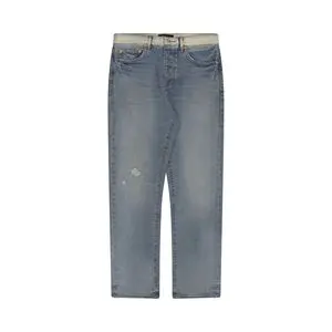 PURPLE BRAND Basalt Distressed Straight-leg Jeans 'light Indigo - Blue