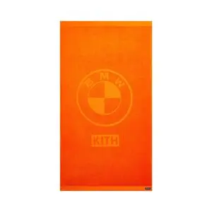 Kith For Bmw Jacquard Towel 'sunglow - Orange