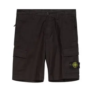 Stone Island Cargo Bermuda Shorts - Black