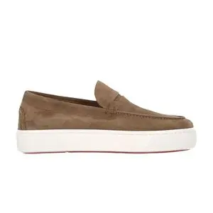 CHRISTIAN LOUBOUTIN Paqueboat Flat Crosta Retournee 'silex