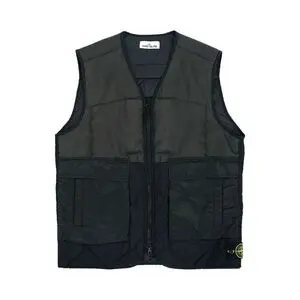 Stone Island Jacket Without Sleeves - Black