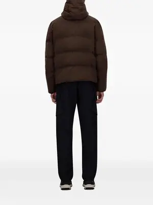 Herno Short Hooded Down Jacket - Brown