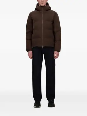 Herno Short Hooded Down Jacket - Brown