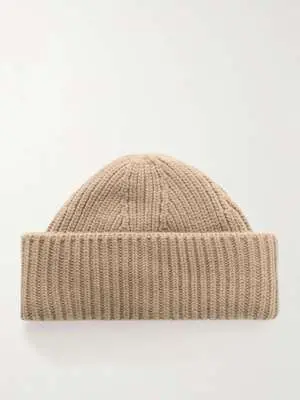 YVES SALOMON Ribbed Wool And Cashmere-blend Beanie