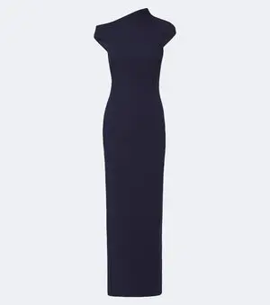 Solace London Arion Asymmetric Crêpe Cocktail Dress - Blue