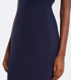Solace London Arion Asymmetric Crêpe Cocktail Dress - Blue