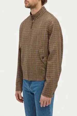 Gabriela Hearst Graham Jacket In Wool Silk Houndstooth