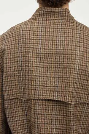 Gabriela Hearst Graham Jacket In Wool Silk Houndstooth