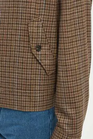 Gabriela Hearst Graham Jacket In Wool Silk Houndstooth