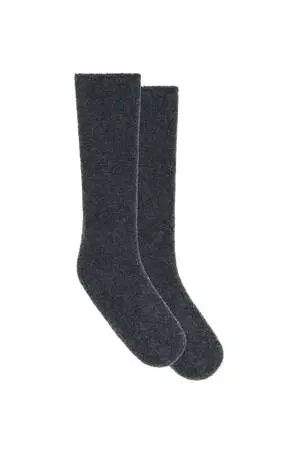 Gabriela Hearst Anima Knit Socks In Silk - Grey