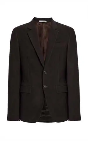 Gabriela Hearst Irving Jacket In Cashmere Corduroy - Chocolate