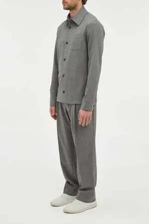 Gabriela Hearst Drew Overshirt In Wool Cashmere Flannel