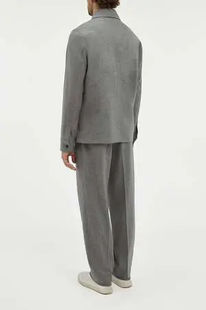 Gabriela Hearst Drew Overshirt In Wool Cashmere Flannel
