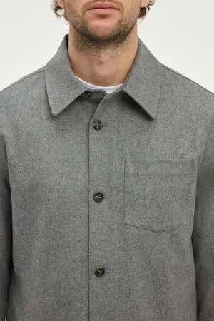Gabriela Hearst Drew Overshirt In Wool Cashmere Flannel