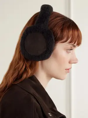 YVES SALOMON Shearling Earmuffs - Brown