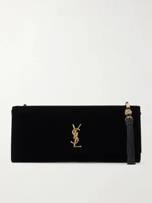 Saint Laurent Kate Tasseled Shoulder Bag - Black