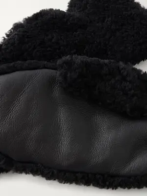 YVES SALOMON Shearling And Leather Mittens