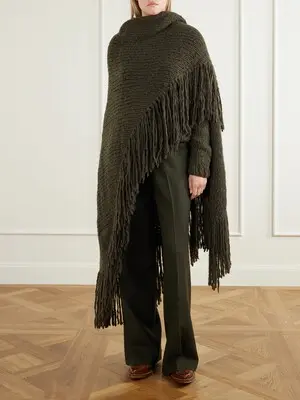 Gabriela Hearst Lauren Fringed Cashmere Wrap