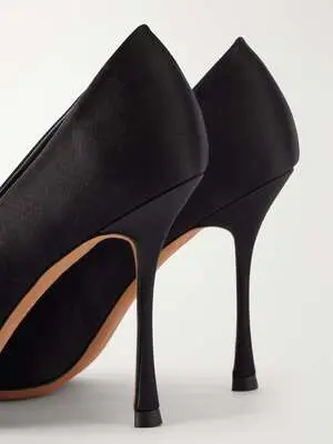 JUDE Kiss 105 Satin Pumps - Black