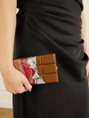 Judith Leiber Milk Chocolate Crystal-embellished Clutch
