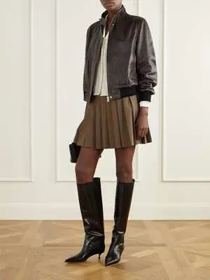 Le Monde Beryl Babouche Leather Knee-high Boots