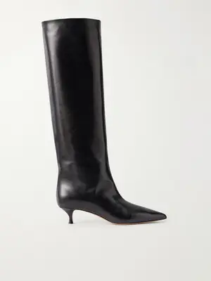 Le Monde Beryl Leather Knee-high Boots - Black