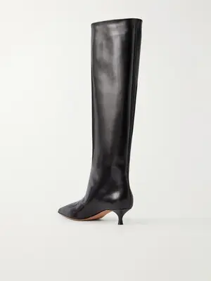 Le Monde Beryl Leather Knee-high Boots - Black