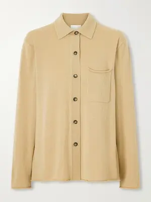 ALLUDE Cashmere Cardigan - Brown